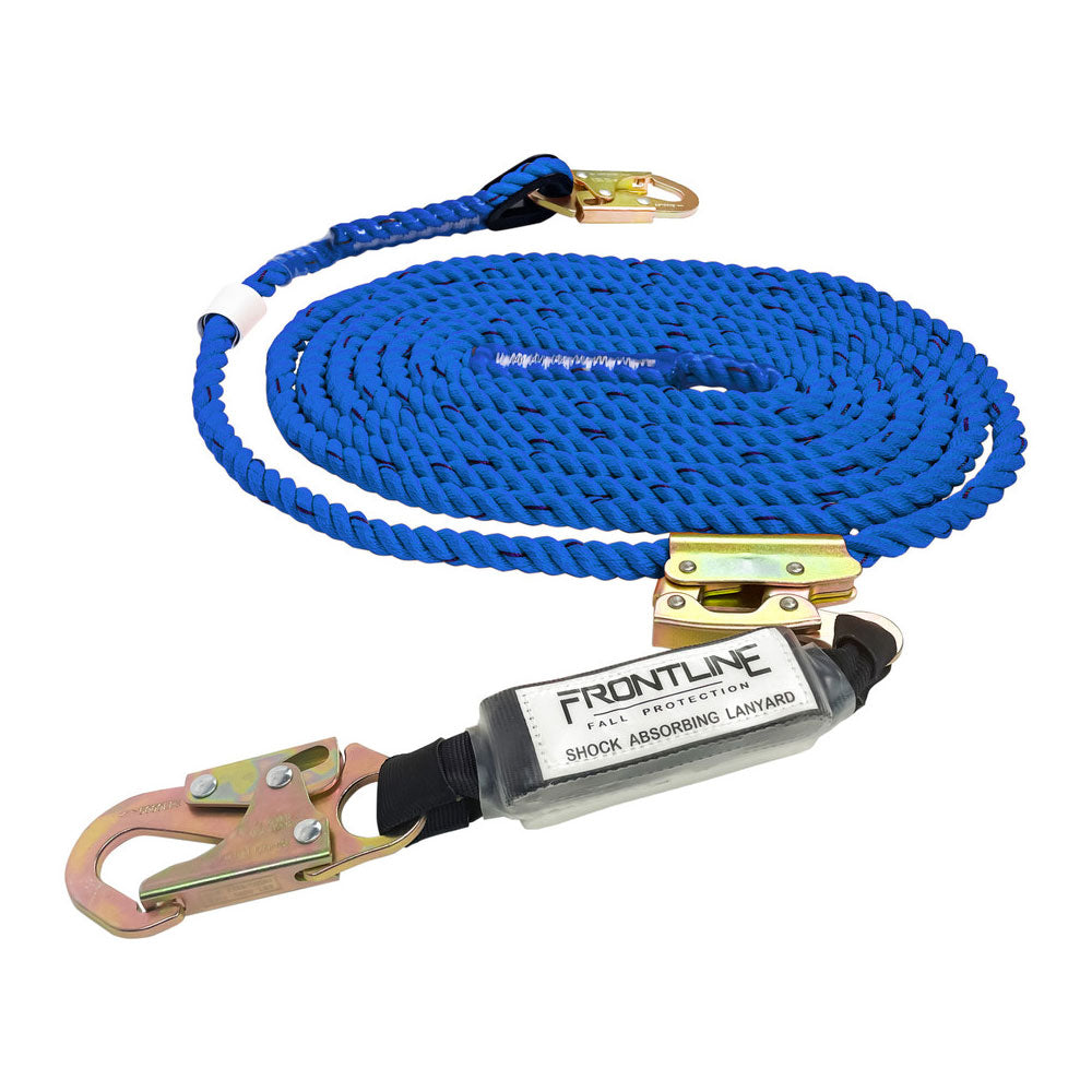 Frontline American Vertical Lifeline with Rope Grab and Shock Pack - 5