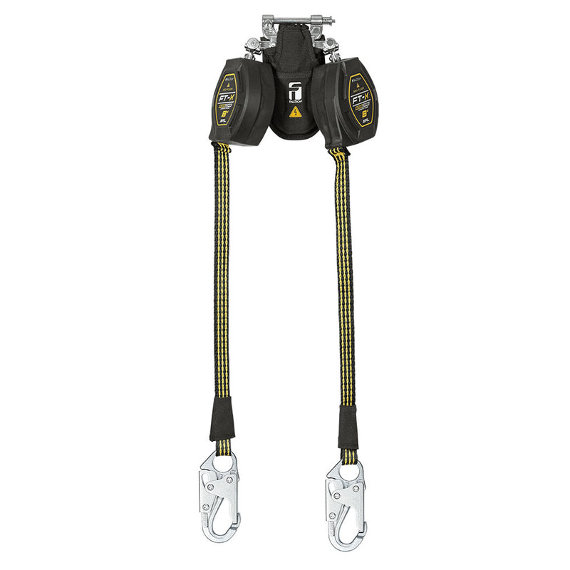 FallTech FT-X EdgeCore Arc Flash Leading Edge Twin Leg SRL w/ Snap Hoo