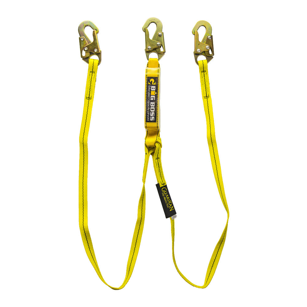 Guardian Big Boss Dual Leg Extended Free Fall Lanyard - 6 ft. - 21302