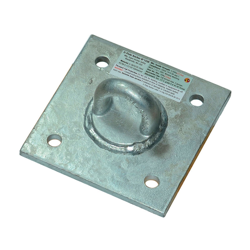 Fall Protection Bolt On Anchors - D-Ring Anchors, D-Bolt & Weld On Anchors